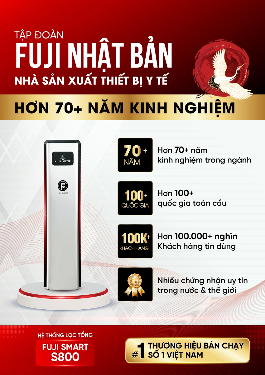 Hệ thống lọc tổng thông minh Fuji Smart S800 công nghệ lọc độc quyền số ...